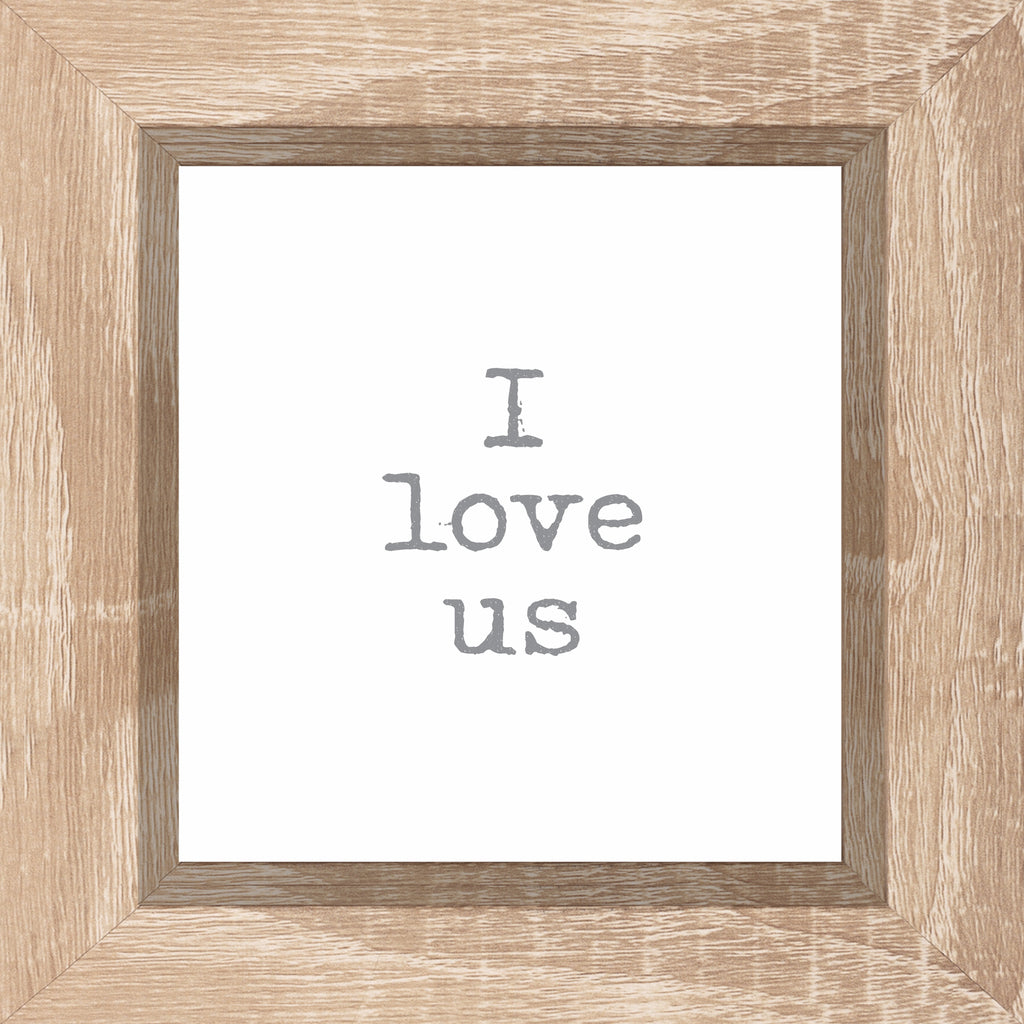'I Love Us' - 8X8 Sign – Sixtrees